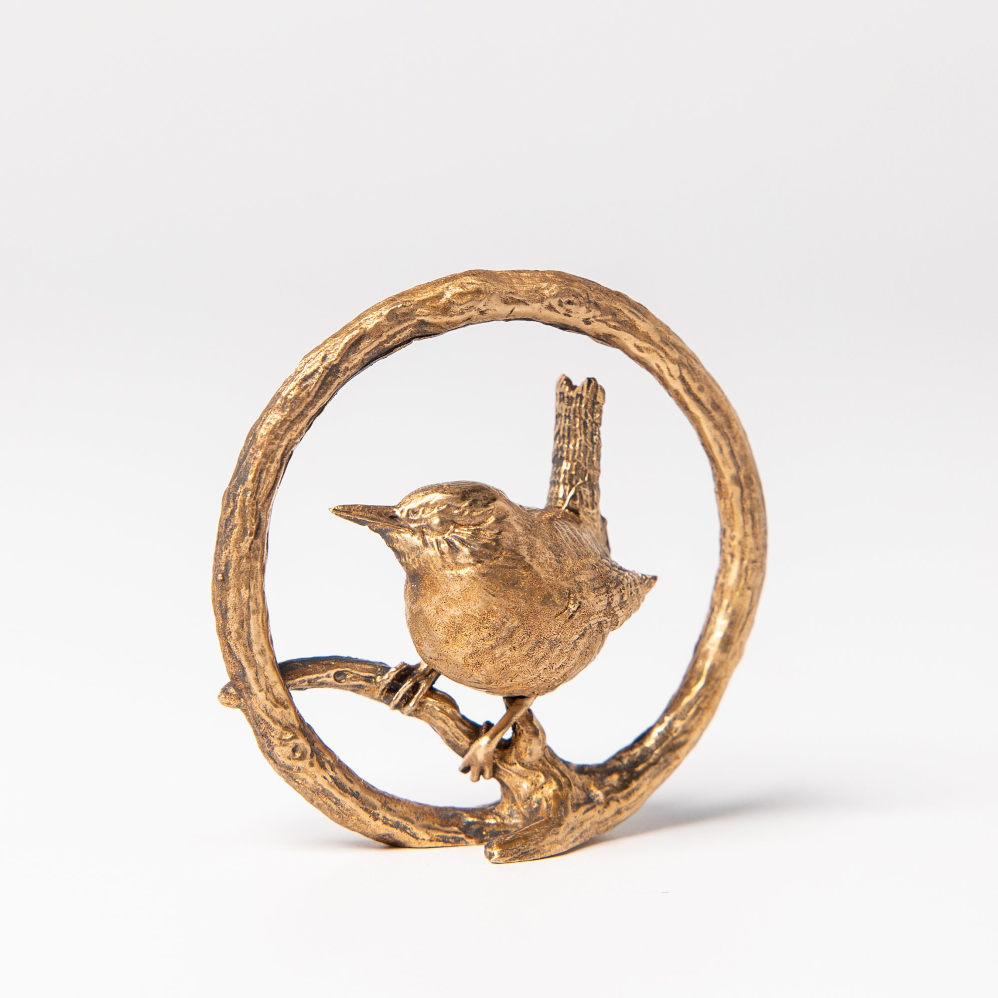 Wren Bronze Sculpture - Blackbird Miniature Collection | Perfect Gift ...