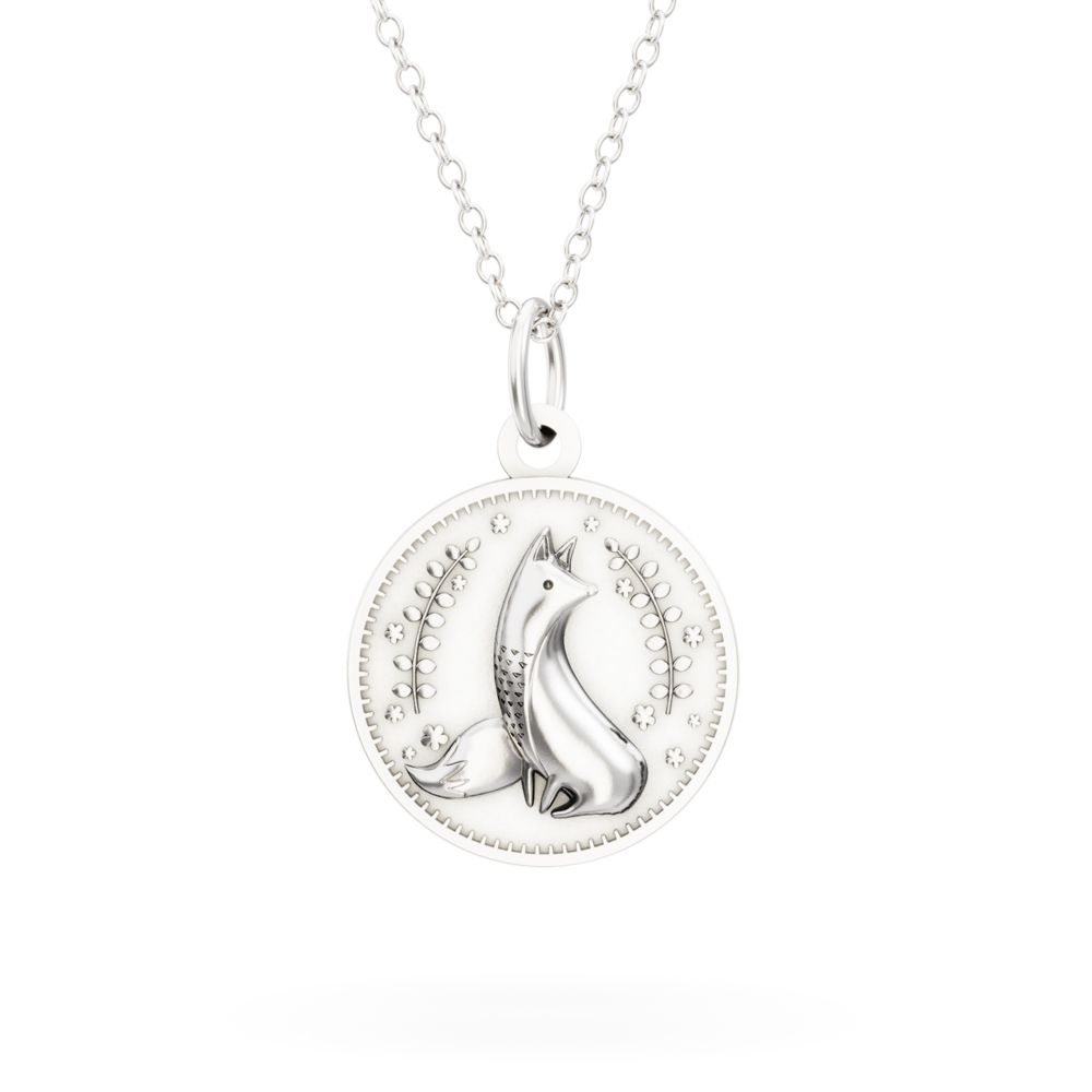 Sterling Silver Fox Necklace by Enchanted Animals & Siya Liu | Mystical ...